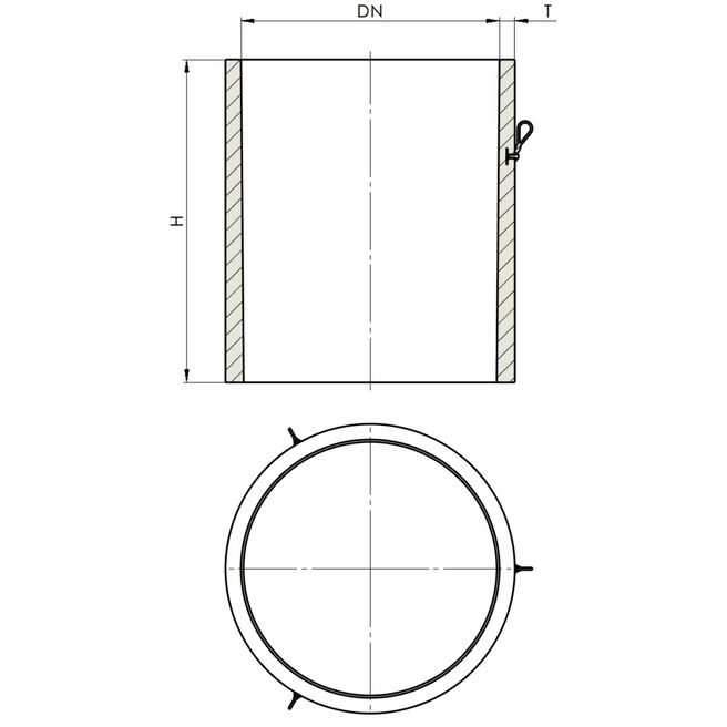 Skruže - nástavce nádrže DN 1500 | Tiba Beton - TIBA BETON